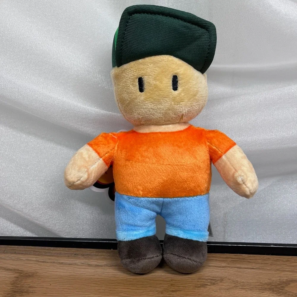 PMI Kids World | Toys | Stumble Guys Plush Buddy Orange Shirt Green Hat ...